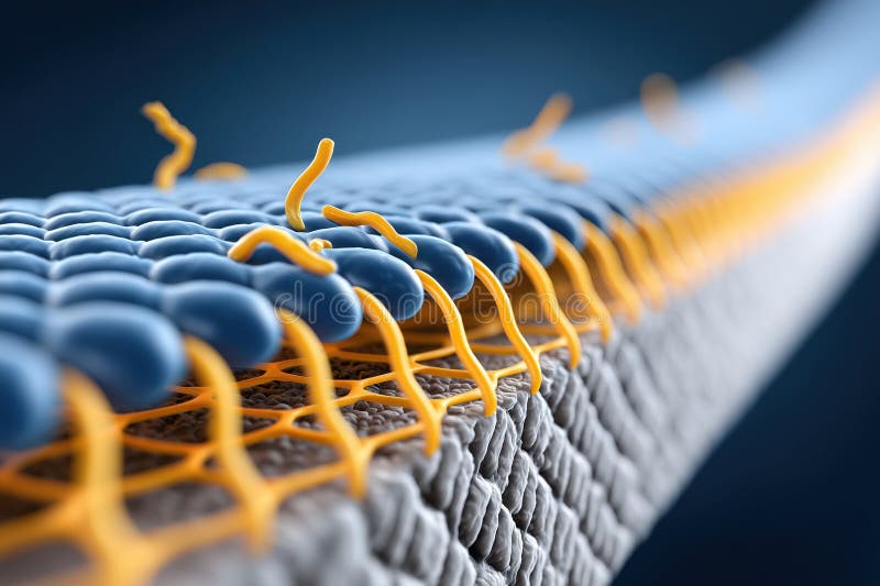 Innovative Textile Fiber. Nanotechnology Yarn Structure in Futuristic ...