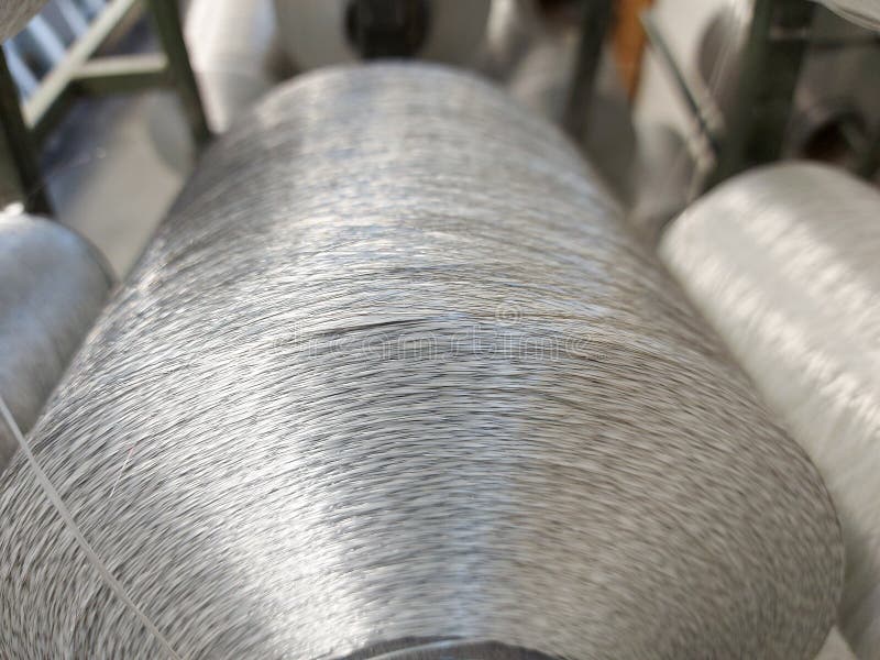 Woven Fiberglass Roving in a Soft Cockpit. Fiberglass Spools in the ...