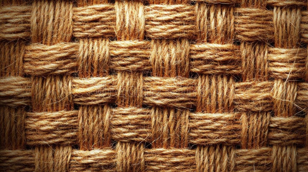 Woven Jute Fabric Texture Close Up Stock Illustration - Illustration of ...