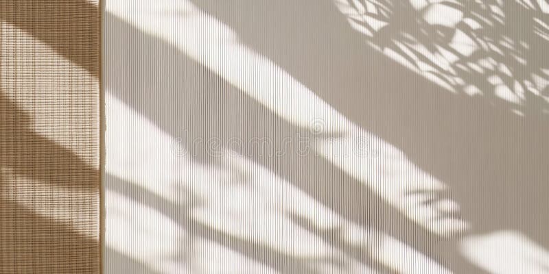 Woven Mats Frame a Minimalistic Banner with Contrasting Shadows ...