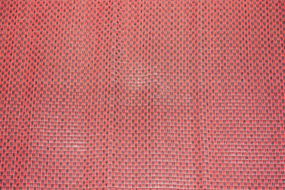 Patterns Knit on the Red Mat. Stock Image - Image of flax, spots: 116952541