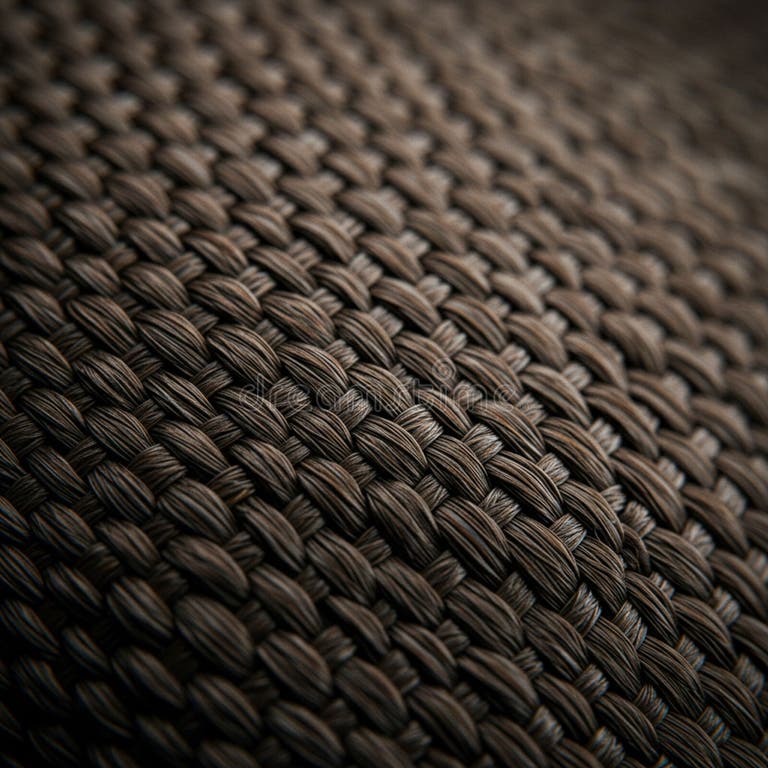 Woven Pattern, Close-up View of a Dark, Tightly-knit Texture. Features Interlaced Strands Stock ...