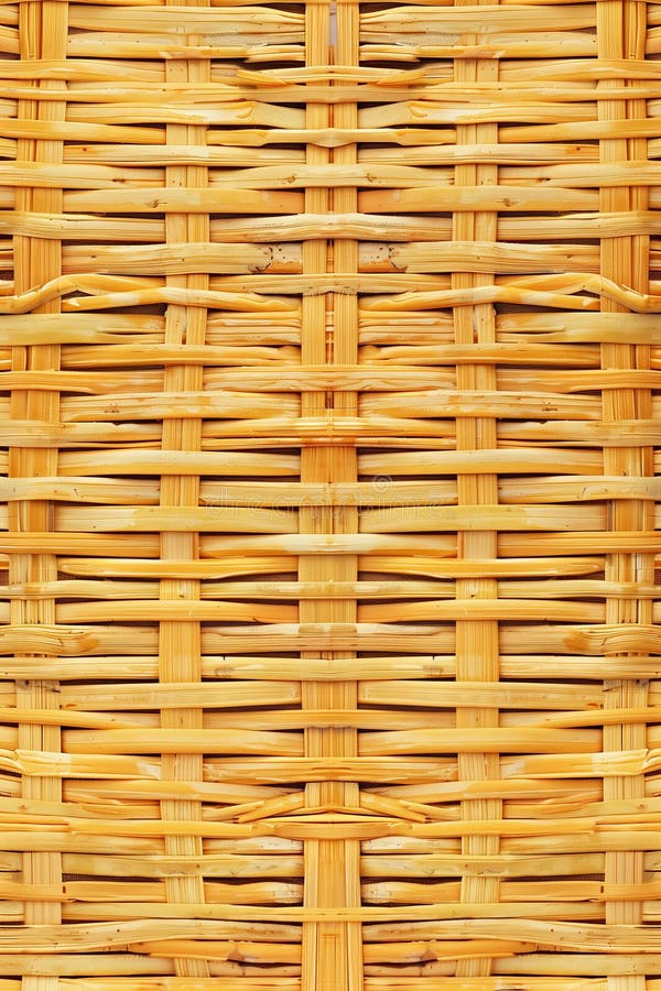 Woven Rattan Background with Empty Space for Text. Generative AI Stock ...