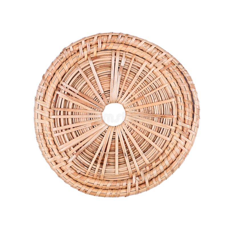 Woven Rattan Coaster Isolated White Stock Photos - Free & Royalty-Free ...
