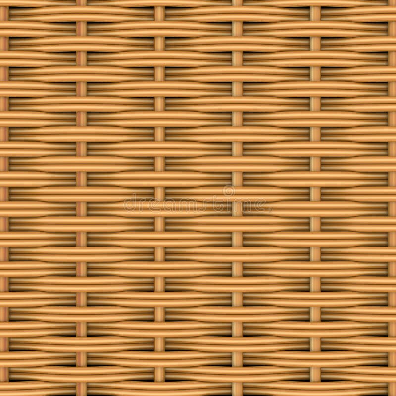 Woven Rattan with Natural Patterns Stock Illustration - Illustration of ...