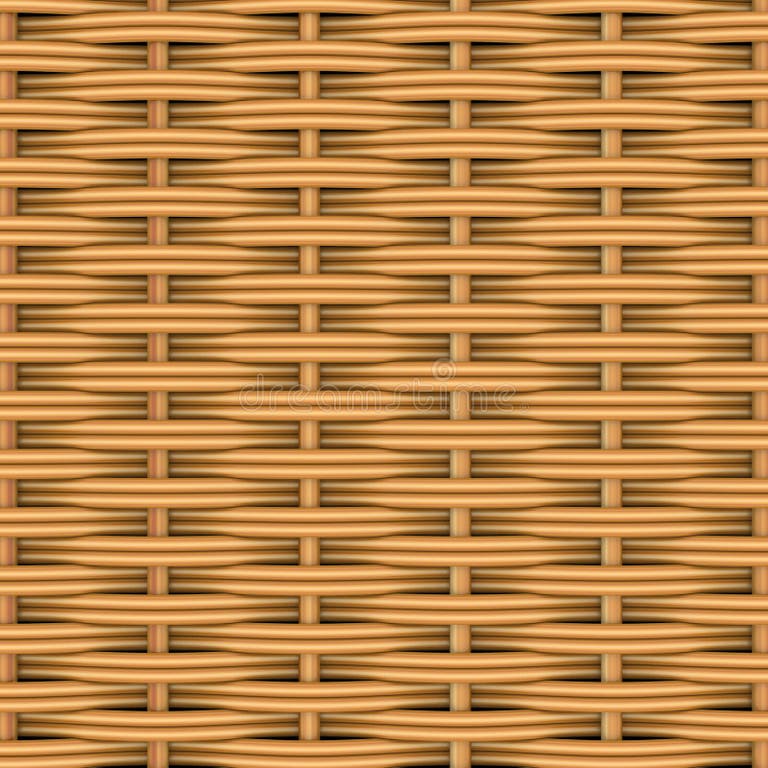 Woven Rattan with Natural Patterns Stock Illustration - Illustration of ...