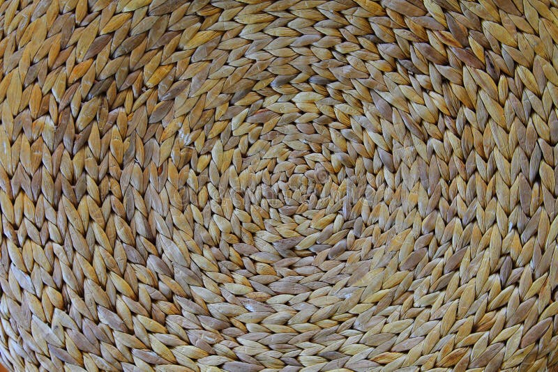Woven Reed in Circular Spiral Shape Texture Background Stock Image ...