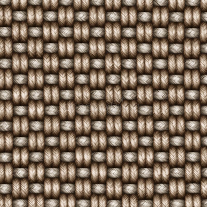 Rope Weave. Abstract Geometric Shapes. Vector Seamless Pattern. Simple ...