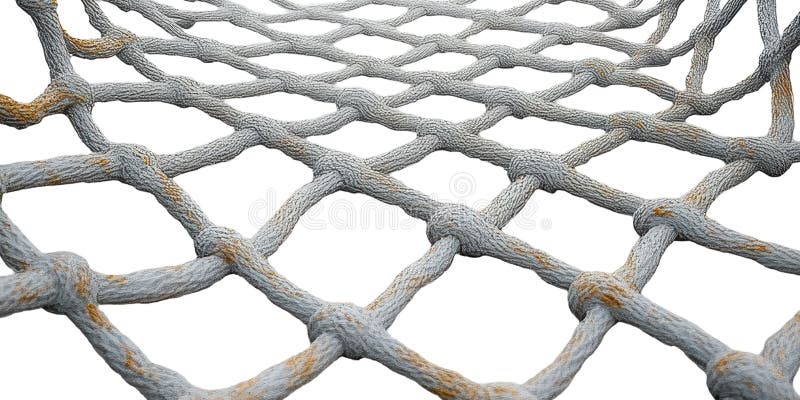 Woven Rope Netting Structure Isolated on Transparent Background Stock ...