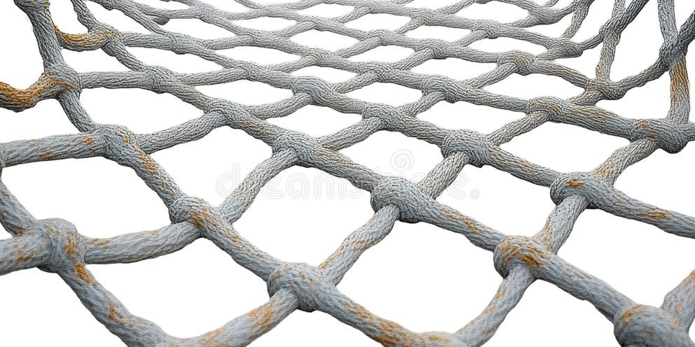Woven Rope Netting Structure Isolated on Transparent Background Stock ...