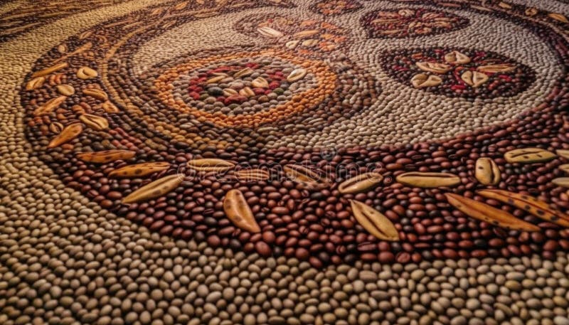 Woven Rug with Vibrant Colors and Ornate Design Generated by AI Stock ...