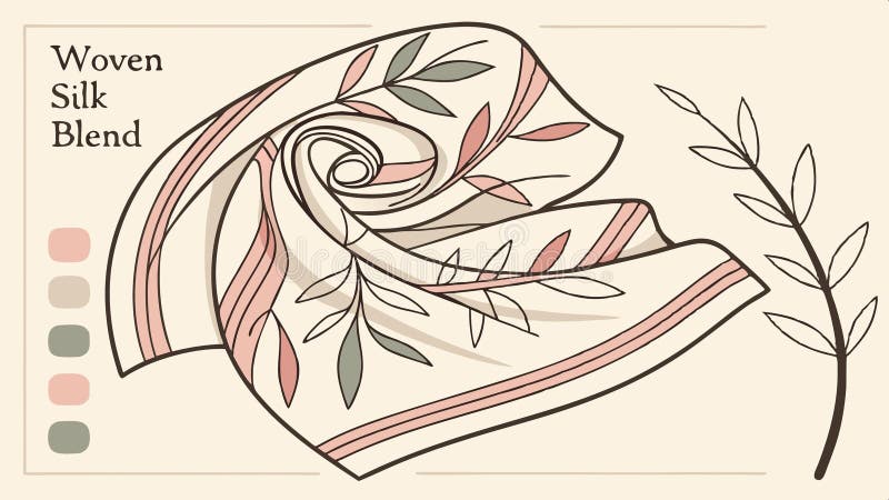 Woven Silk Fabric Swatch, Textile Material Sample Vector Design ...