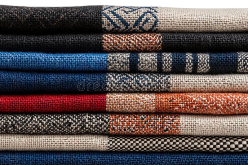 Woven Textile Patterns Showcasing Traditional Weaving Techniques Stock ...