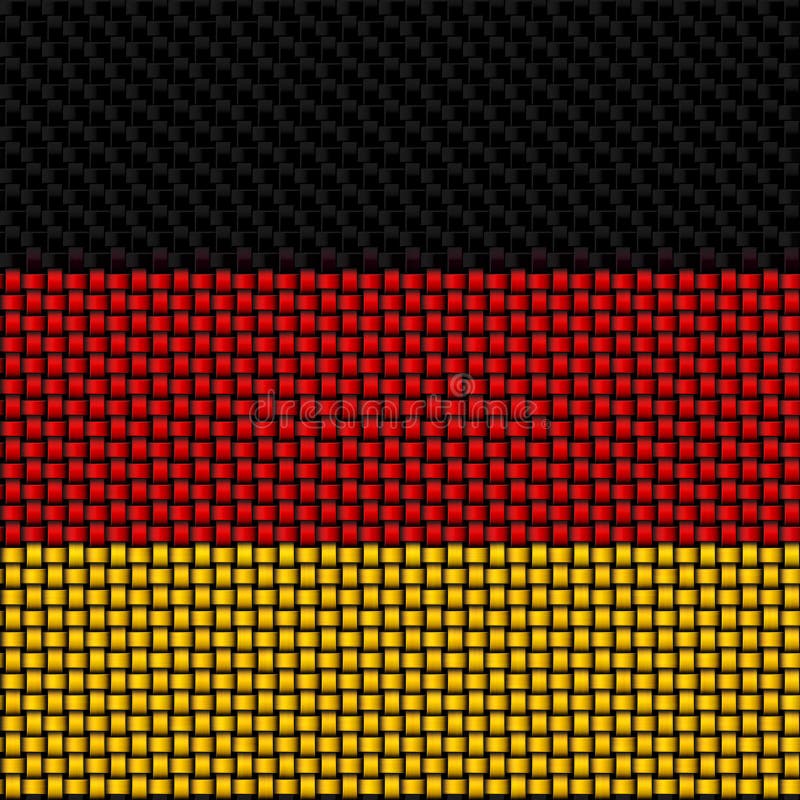 Woven Texture of the Flag of Germany Stock Illustration - Illustration ...