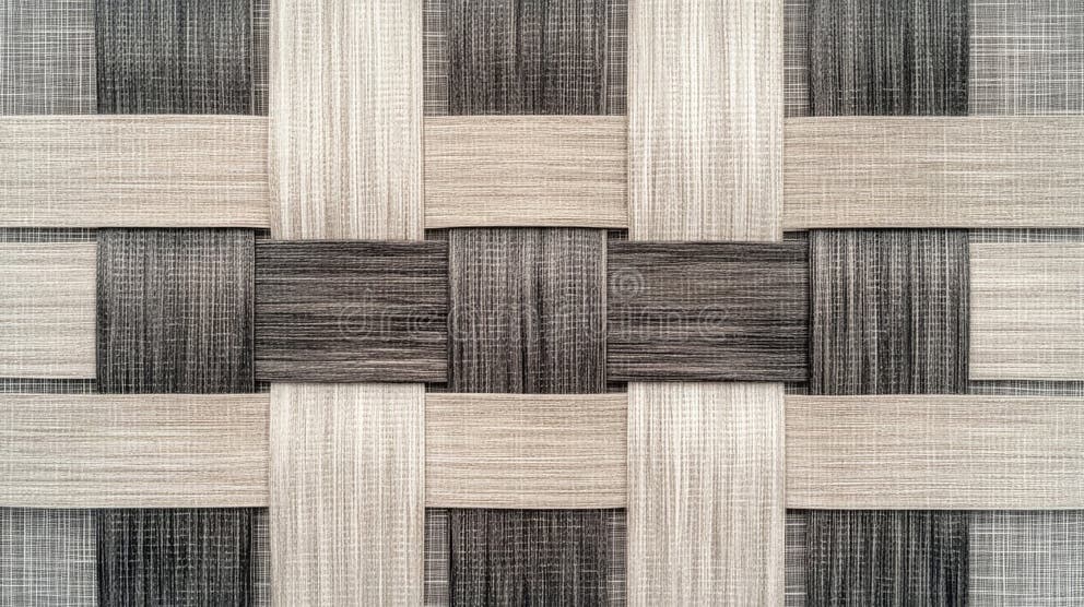 Woven Texture: Grey and Brown Intertwined Pattern Stock Illustration ...