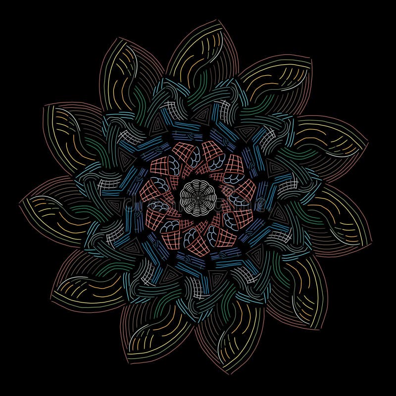 Woven Thread Mandala Stock Illustrations – 9 Woven Thread Mandala Stock ...