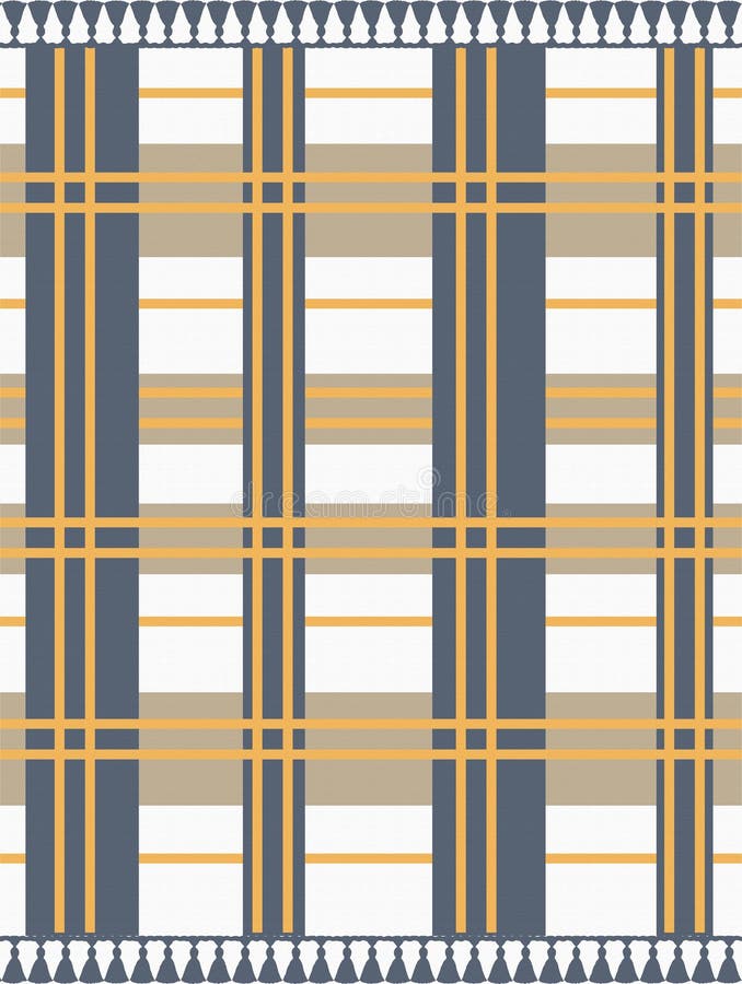 Woven Throw Blanket with High Definition Texture Stock Illustration ...