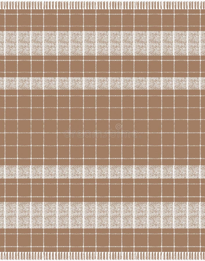 Woven Throw Blanket with High Definition Texture Stock Illustration ...
