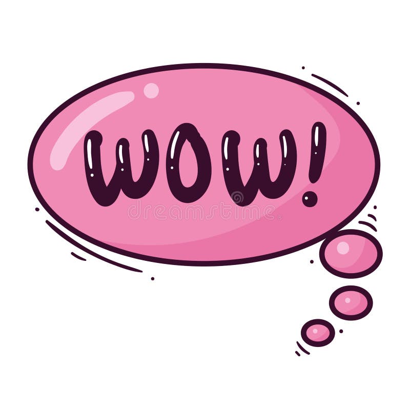 Wow comic expression word stock vector. Illustration of design - 248282592