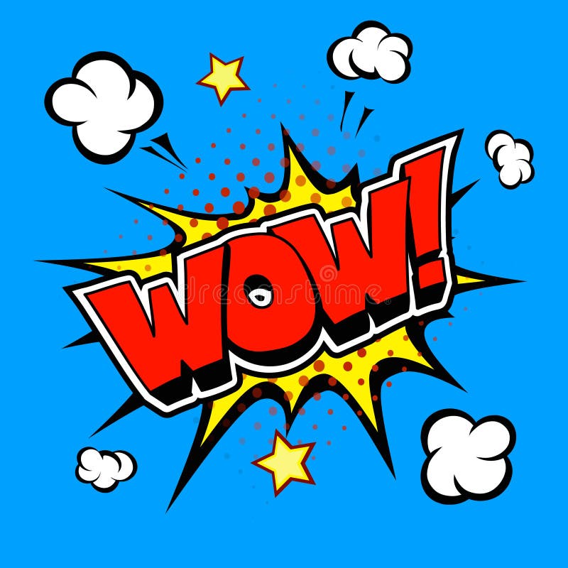 Wow! Comic Speech Bubble, Cartoon Stock Vector - Illustration of ...