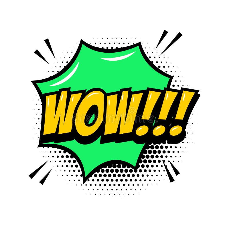 WOW!!! Comic Style Phrase with Speech Bubble. Stock Vector ...