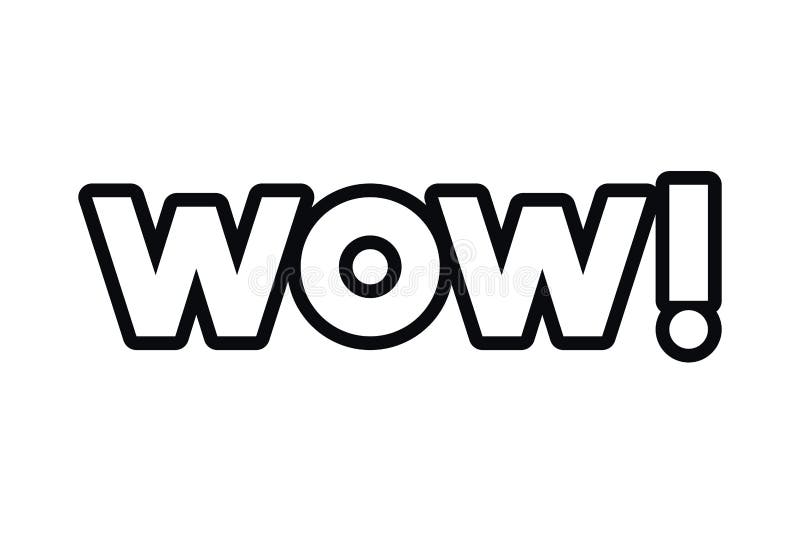 Wow Comic Words Isolated Icon Stock Vector - Illustration of bubble ...