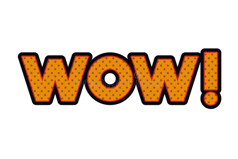 Wow Comic Words Isolated Icon Stock Vector - Illustration of icon ...