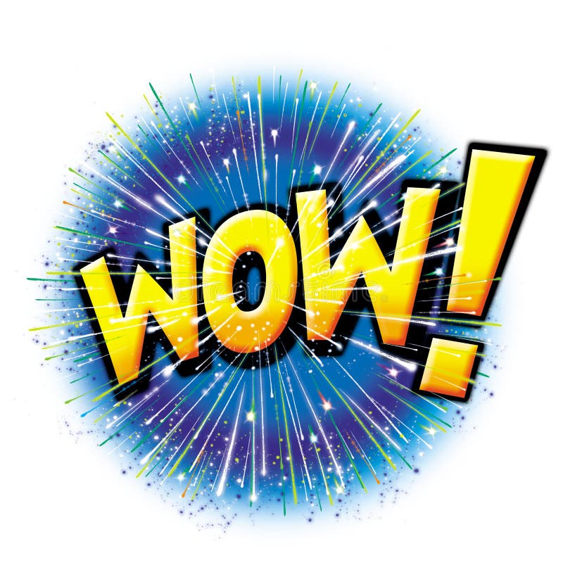 WOW! Fun graphic icon stock vector. Illustration of cartoon - 20087435