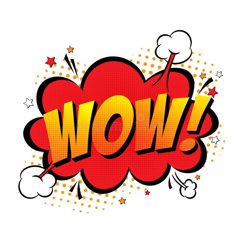 Wow Pop Art Comic Background Stock Vector - Illustration of bubble ...