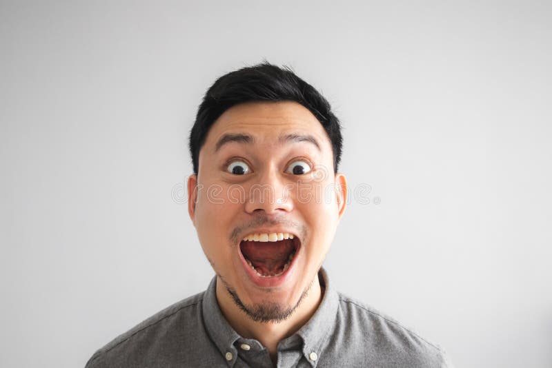 Wow and Surprised Face of Funny Good Looking Man Stock Image - Image of ... Wow and Surprised Face of Funny Good Looking Man Stock Image - Image of ...