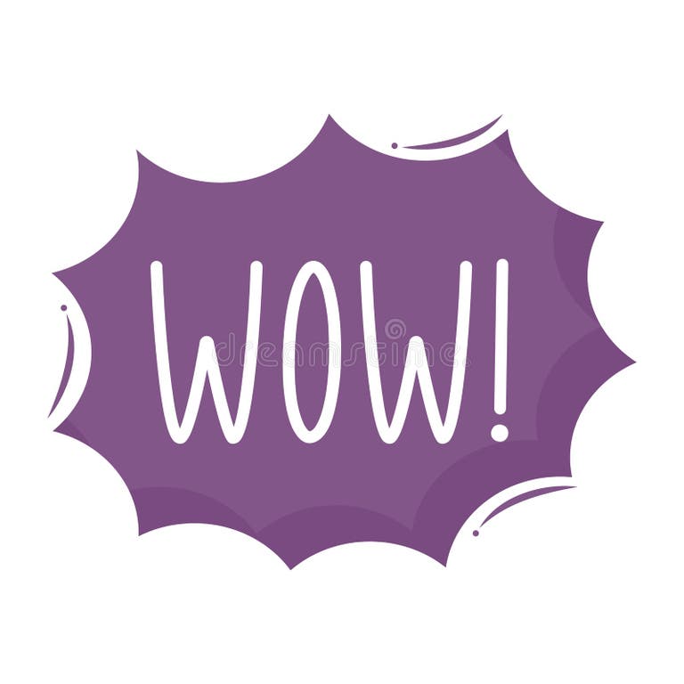 Wow text balloon stock vector. Illustration of discussion - 214322174