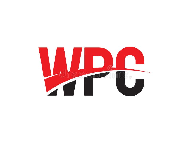 WPC Letter Initial Logo Design Vector Illustration Stock Vector ...