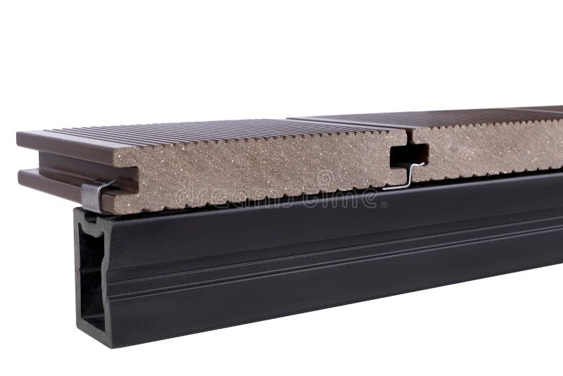 Wood - Plastic Composite Decking System. Building Material for Terraced ...