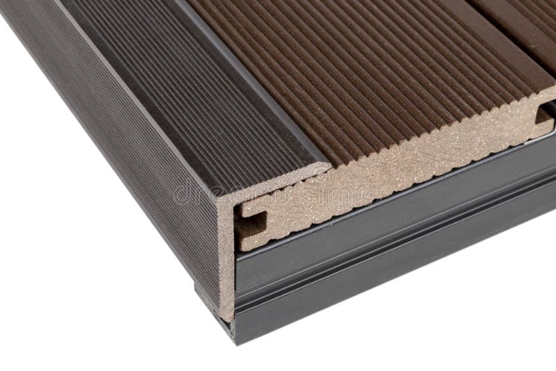 Wood - Plastic Composite Decking System. Building Material for Terraced ...