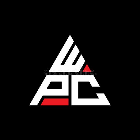 WPC Triangle Letter Logo Design with Triangle Shape. WPC Triangle Logo ...