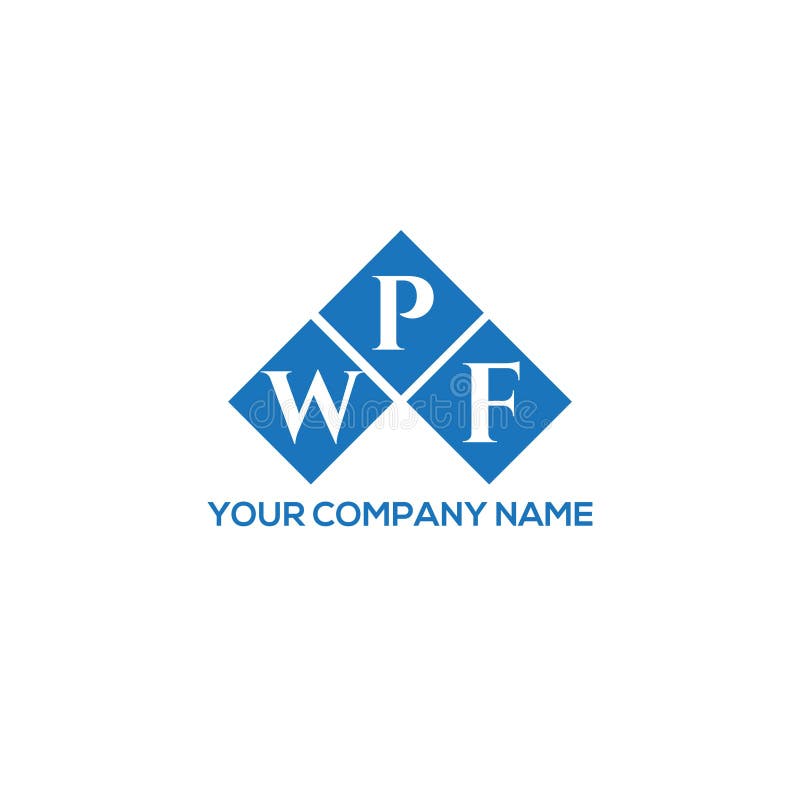 WPF Letter Logo Design on White Background. WPF Creative Initials ...