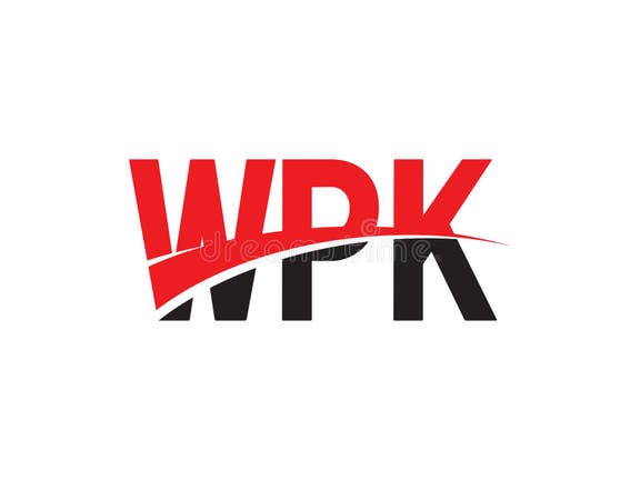 WPK Letter Initial Logo Design Vector Illustration Stock Vector ...