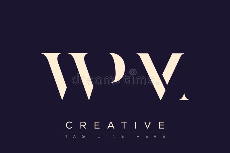 WPM Abstract Letter Logo Design Stock Vector - Illustration of abstract ...