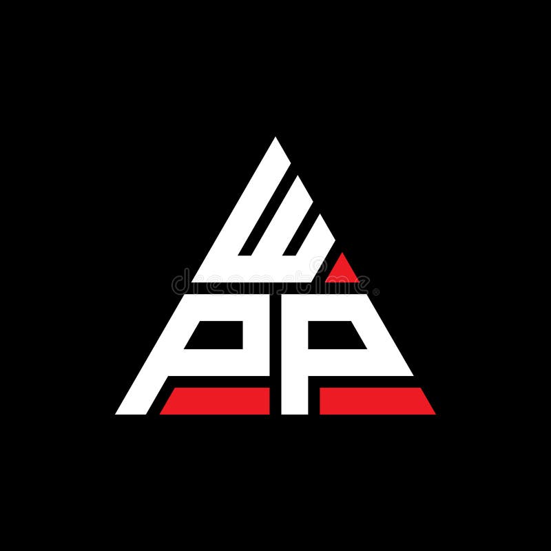 WPP Triangle Letter Logo Design with Triangle Shape. WPP Triangle Logo ...