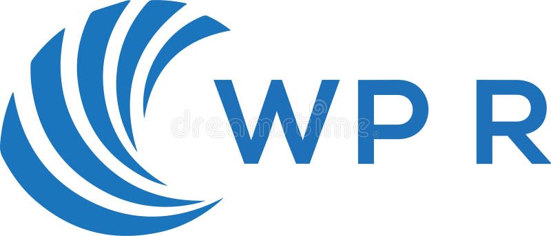 WPR Letter Logo Design on White Background. WPR Creative Circle Letter ...