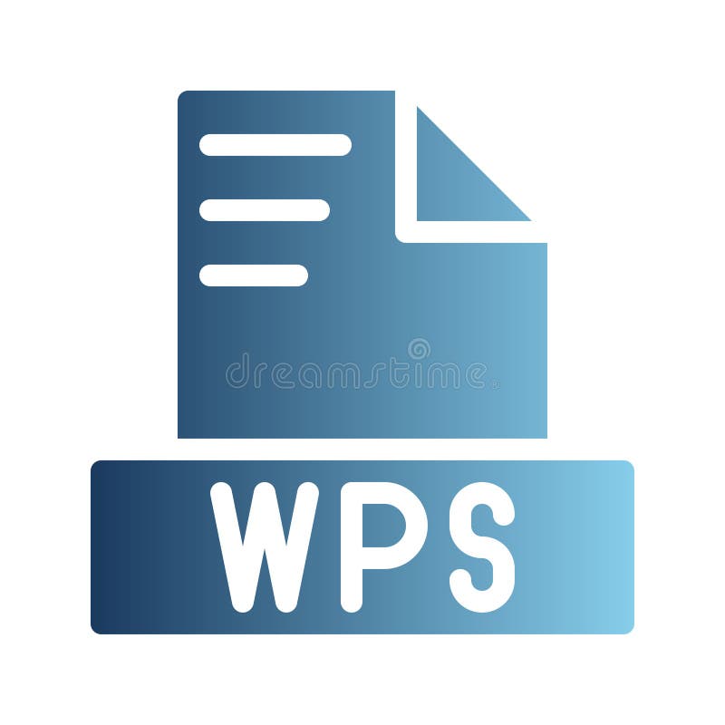 Wps Document File Text Icons, with Gradients Suitable for Modern ...