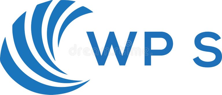 WPS Letter Logo Design on White Background. WPS Creative Circle Letter ...