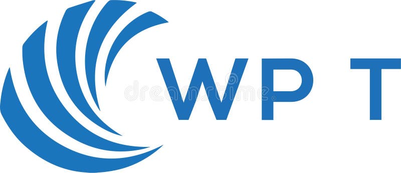 WPT Letter Logo Design on White Background. WPT Creative Circle Letter ...