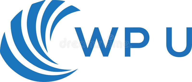 WPU Letter Logo Design on White Background. WPU Creative Circle Letter ...
