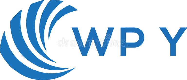 WPY Letter Logo Design on White Background. WPY Creative Circle Letter ...