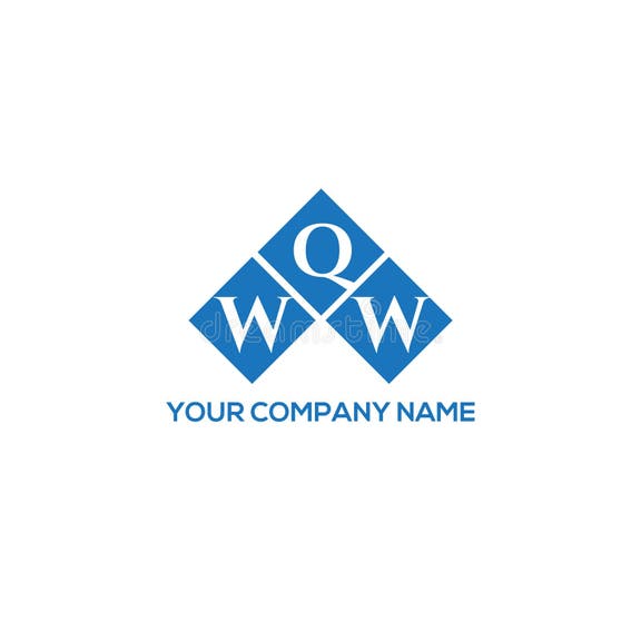 WQW Letter Logo Design on White Background. WQW Creative Initials ...