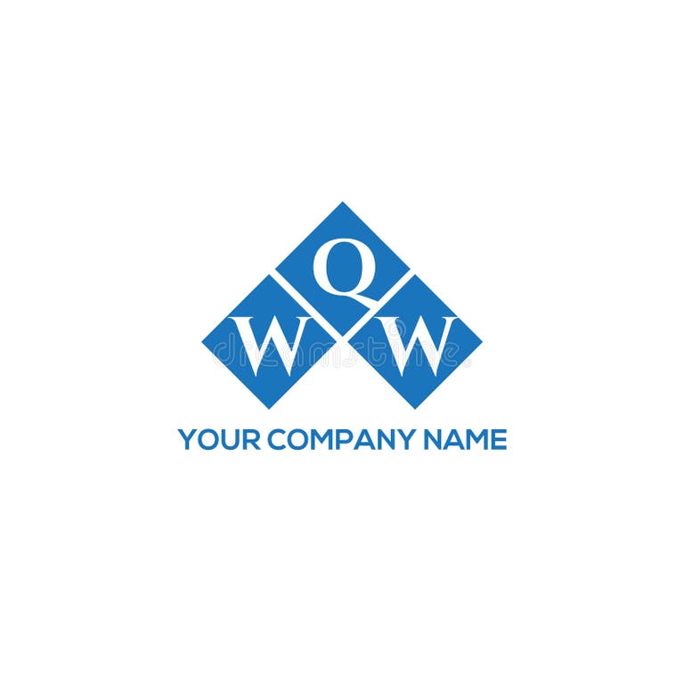 WQW Letter Logo Design on White Background. WQW Creative Initials ...