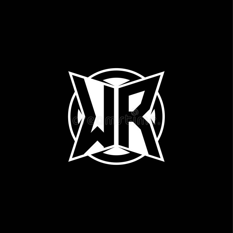 WR Logo Monogram Design Template Stock Vector - Illustration of ...