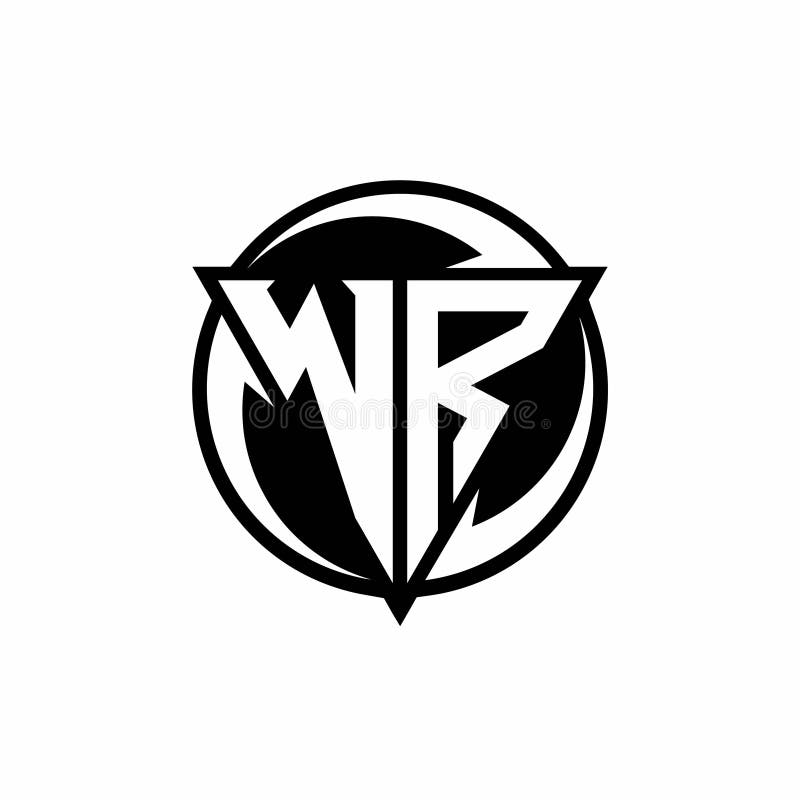 WR Logo Monogram Design Template Stock Vector - Illustration of ...