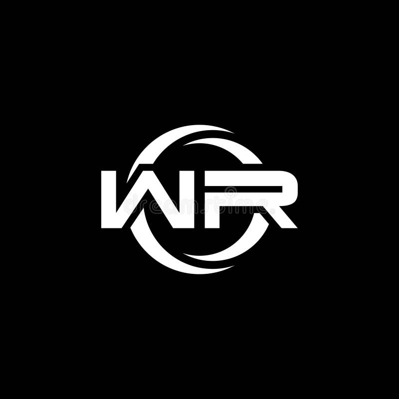 WR Logo Monogram Design Template Stock Vector - Illustration of concept ...